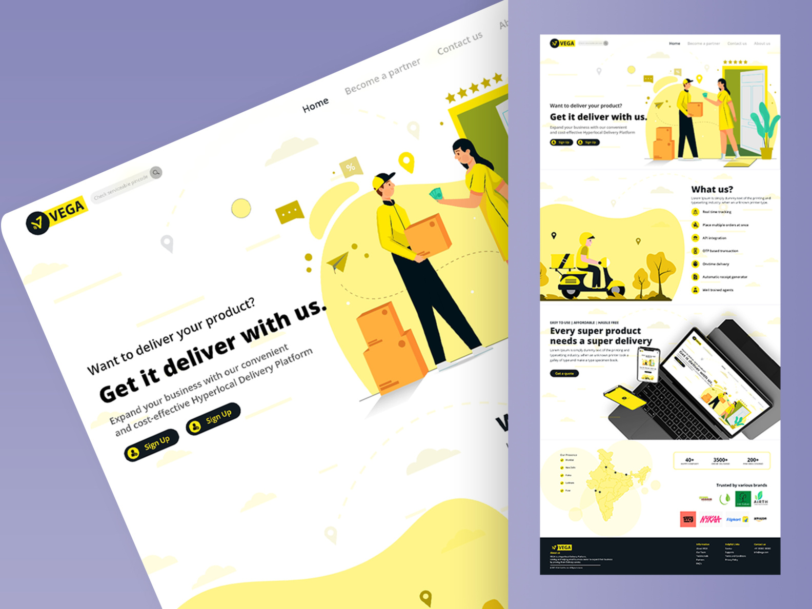 Vega Website Design by Anshu Gupta on Dribbble