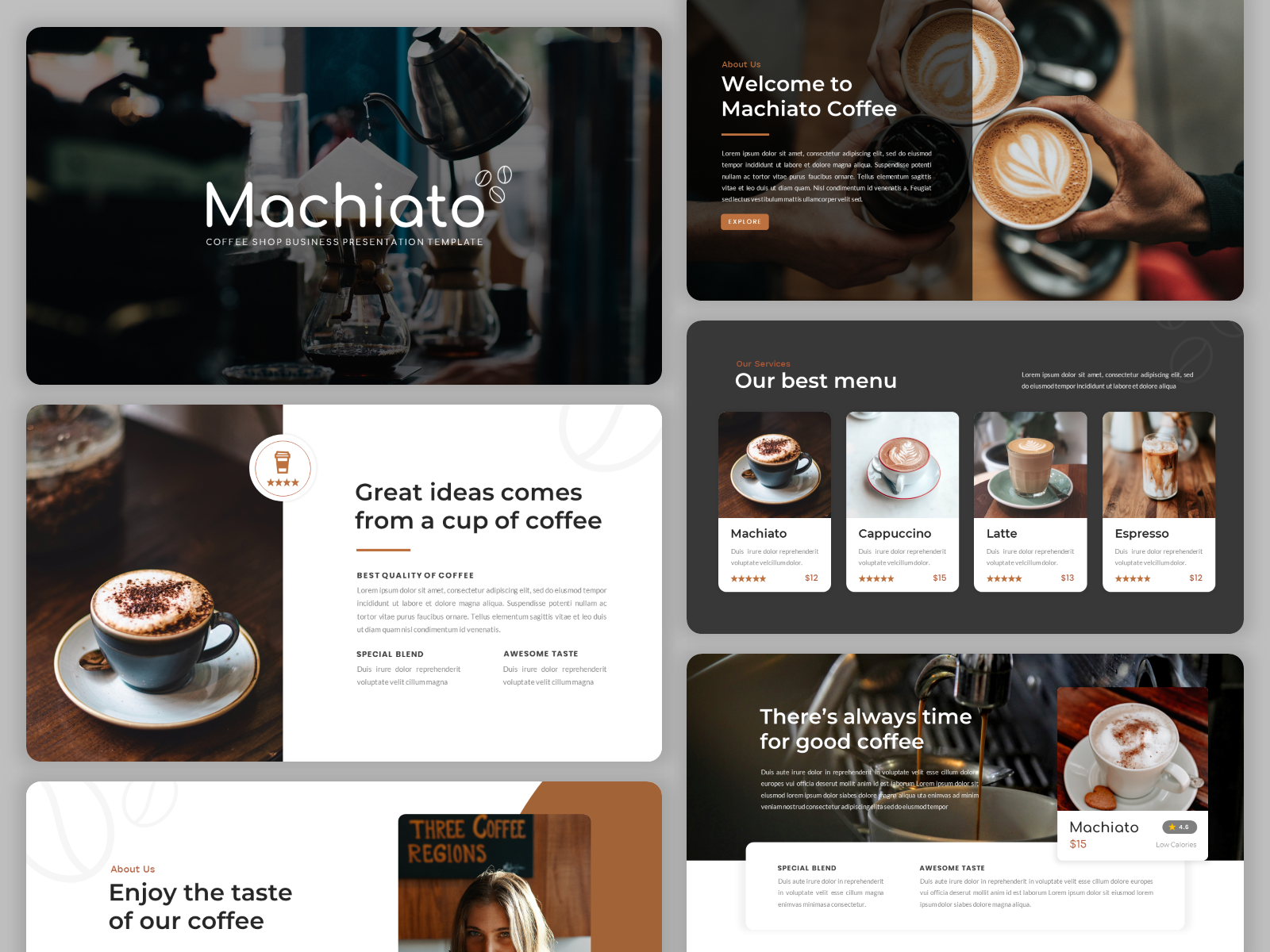Coffee Shop Presentation Template by Erwin Muzakir on Dribbble