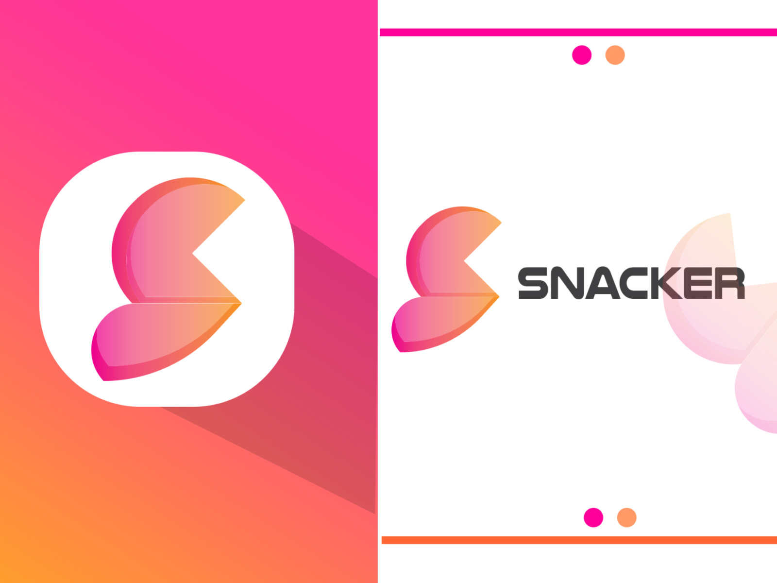 SNACKER logo by Fahad Rohan on Dribbble