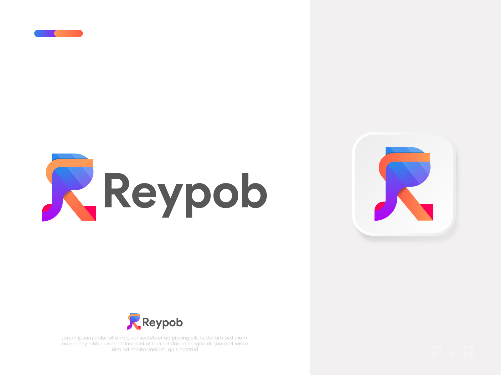 P+R logo by Fahad Rohan on Dribbble