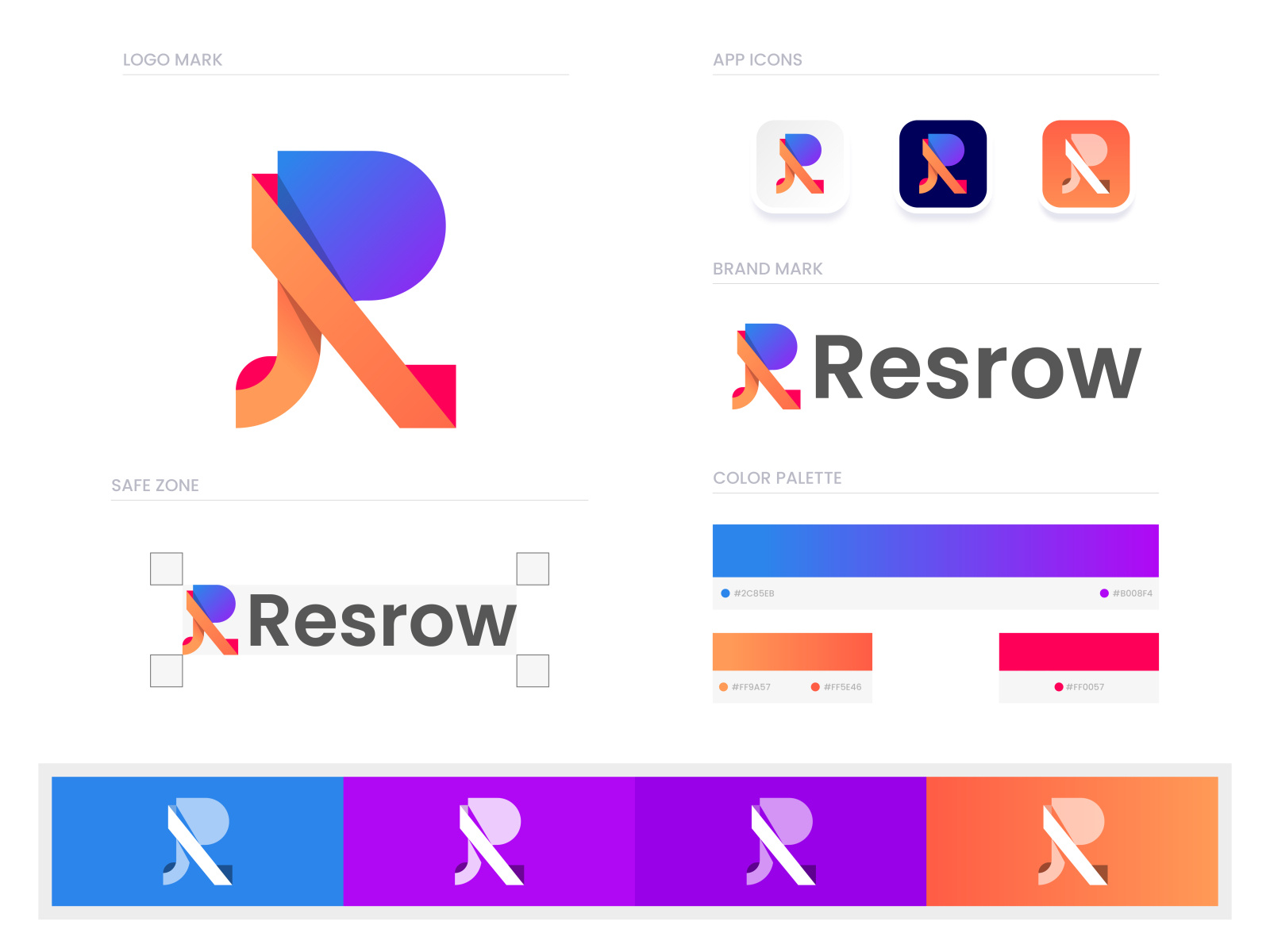 Modern logo by Fahad Rohan on Dribbble