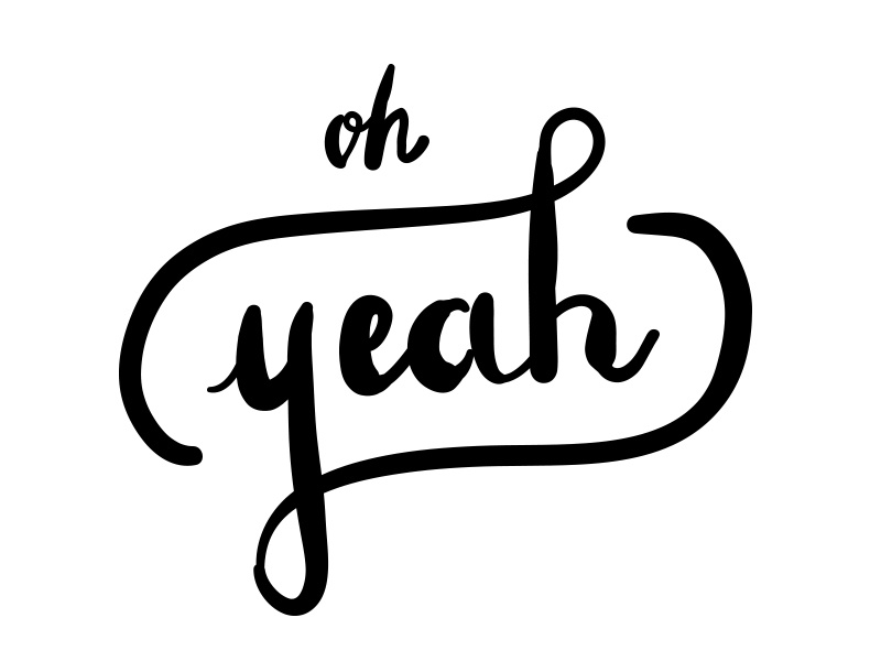 Oh Yeah by Beaches & Cream Co. on Dribbble