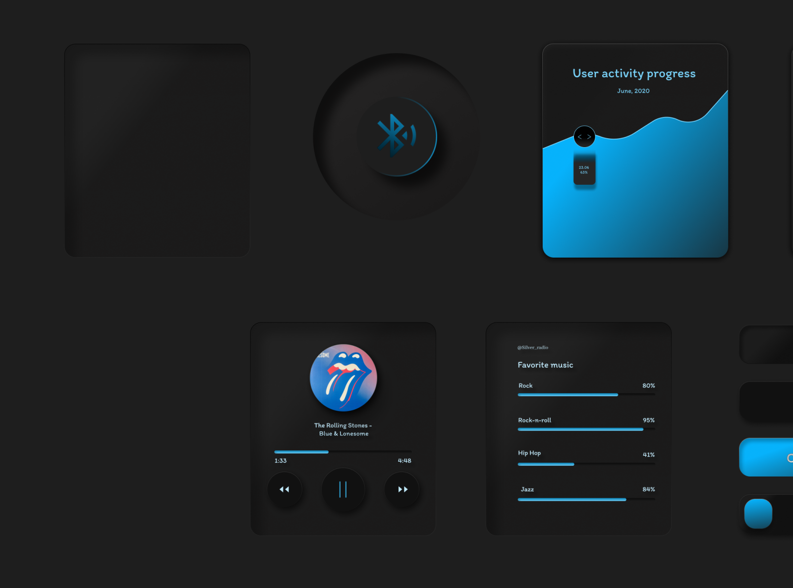 Neumorphism UI KIT by Sofia Sholomiy on Dribbble