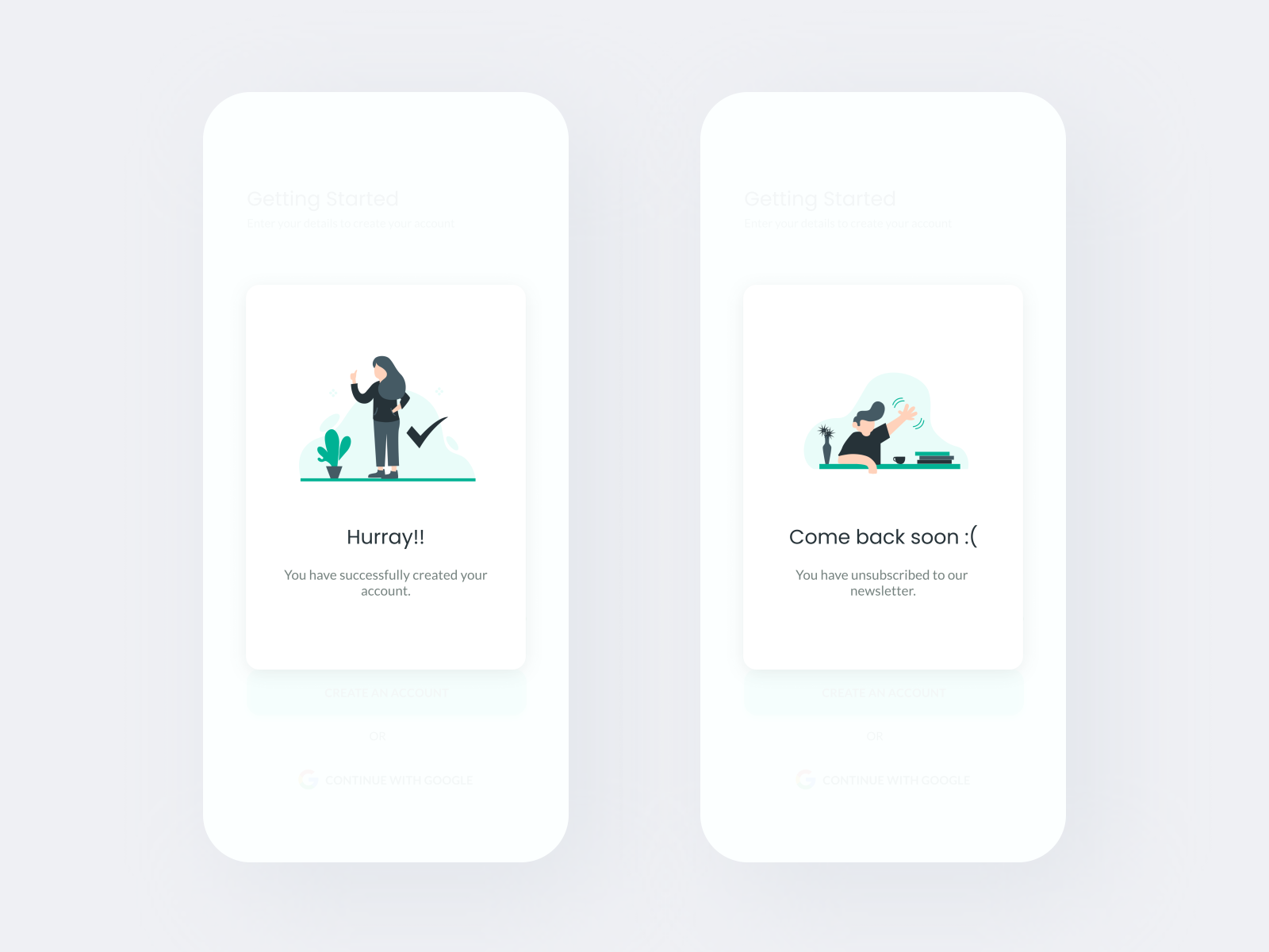 Daily UI - Flash Message by Yuvaraj Sai on Dribbble