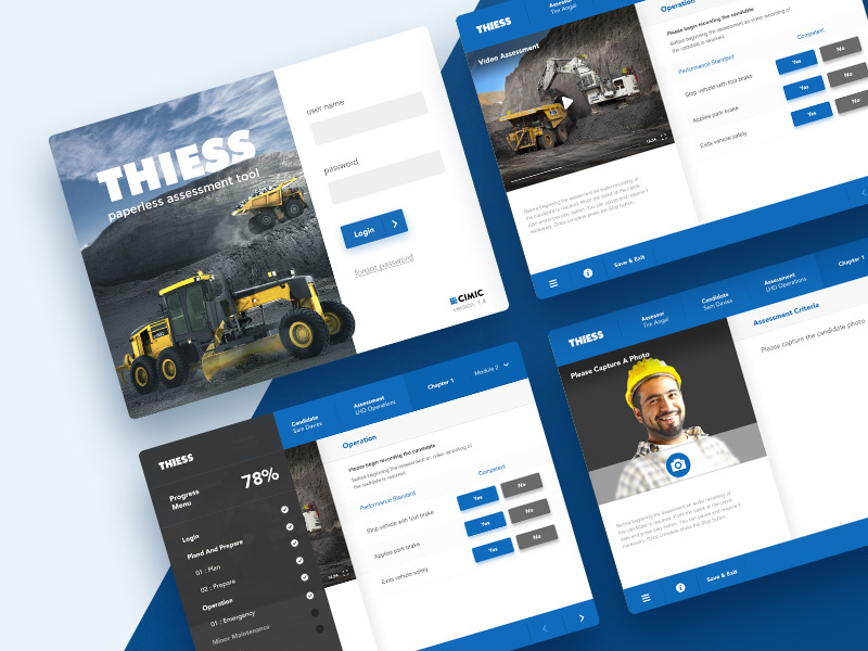 Assessment iPad app by ArmKum on Dribbble