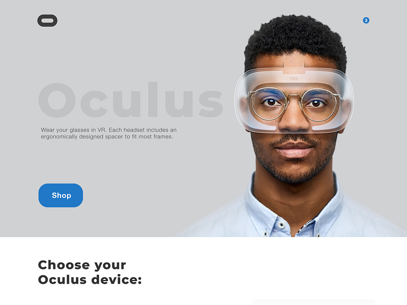 Oculus Website Concept by ArmKum on Dribbble