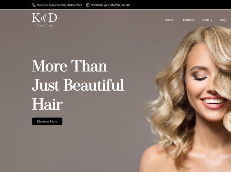 K&D Salon UI Design by Sanjay Modasia on Dribbble