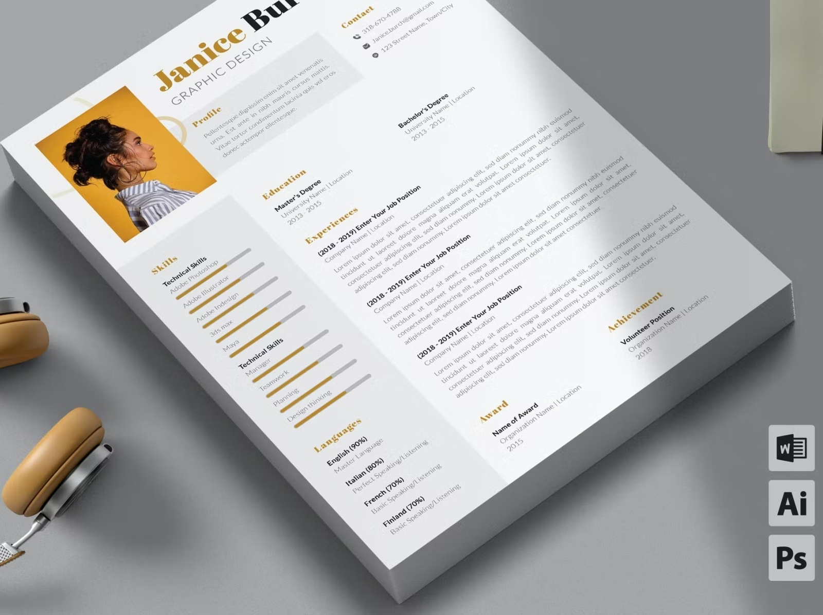 Free Resume Writer by Resume/CV on Dribbble