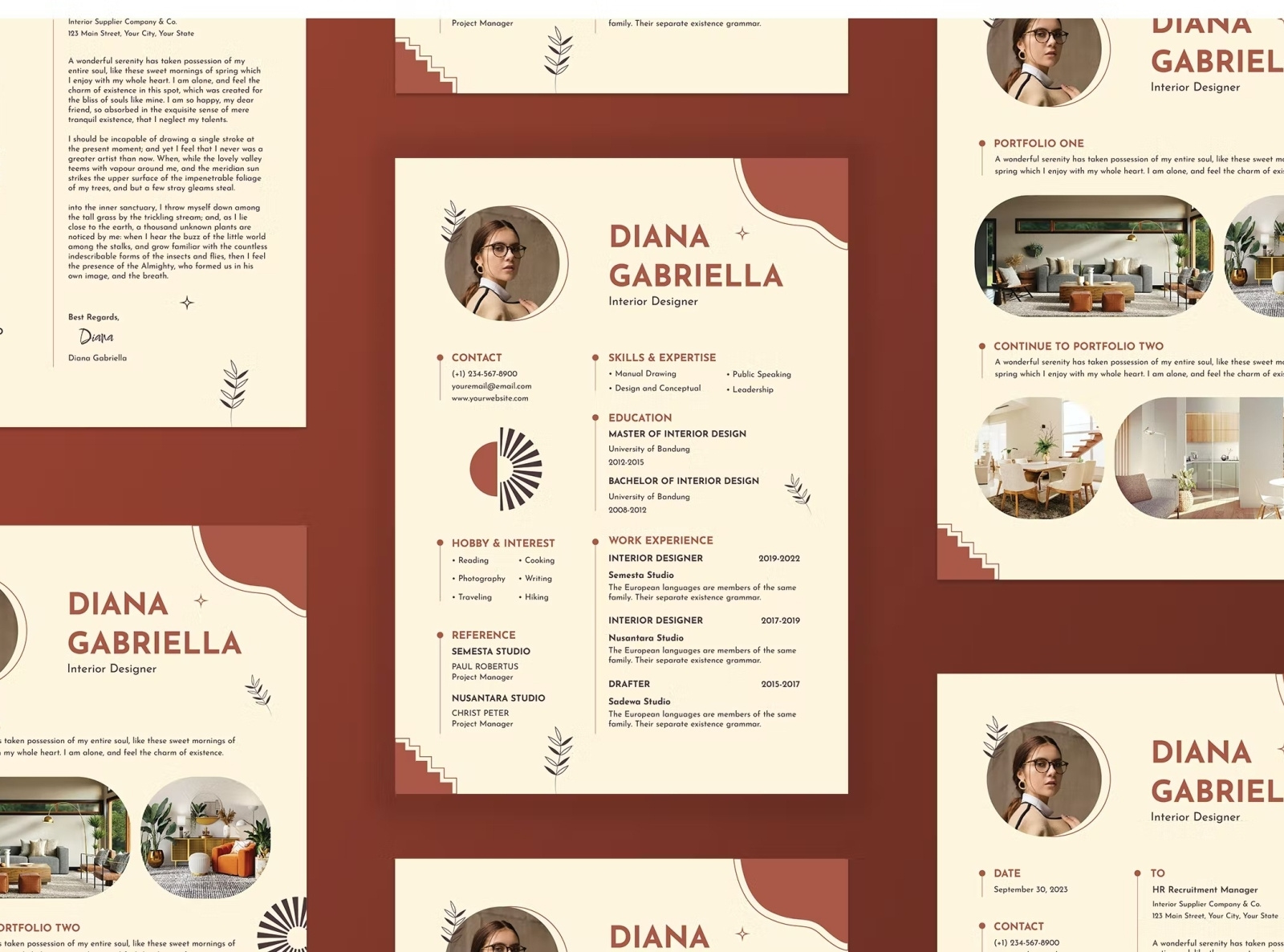 Boho CV Resume Template by Design My CV on Dribbble
