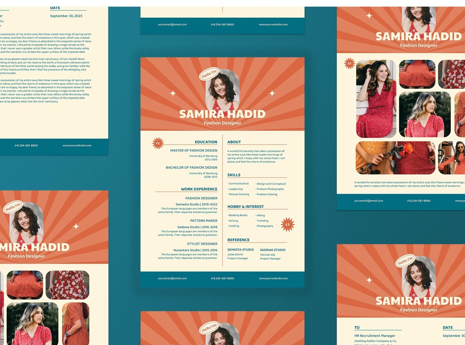 Retro CV Resume Modern Template by Resume CV on Dribbble