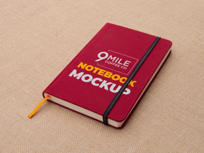 Free Red Notebook Mockup by Bhavya on Dribbble