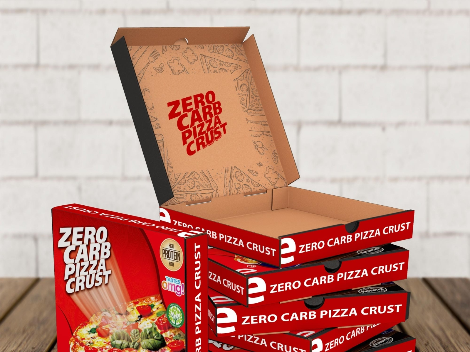 Delicious Pizza Box Packaging Mockup by Suhani Patra on Dribbble