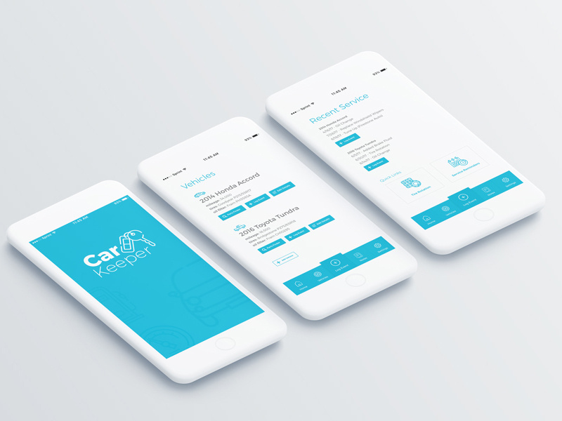 CarKeeper Mobile Application by Josh Wilkerson on Dribbble