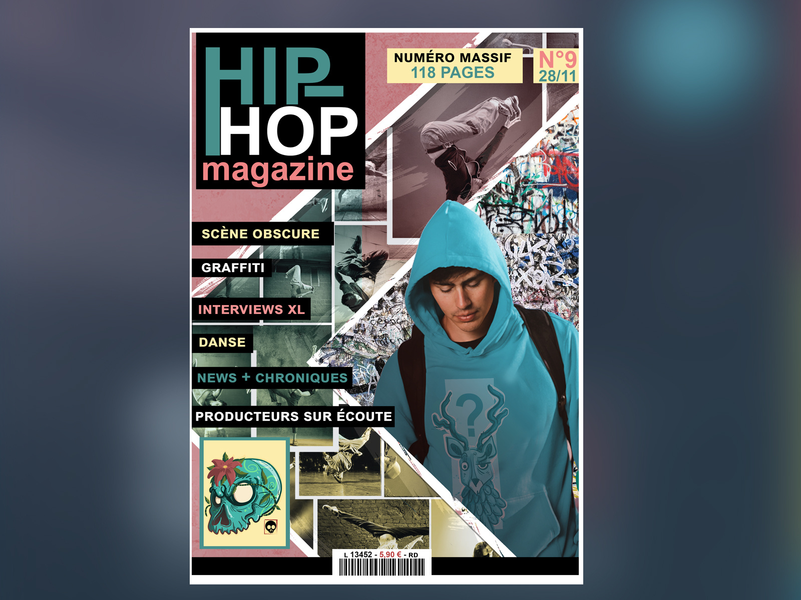 hip hop magazine by Jérémy Averous on Dribbble