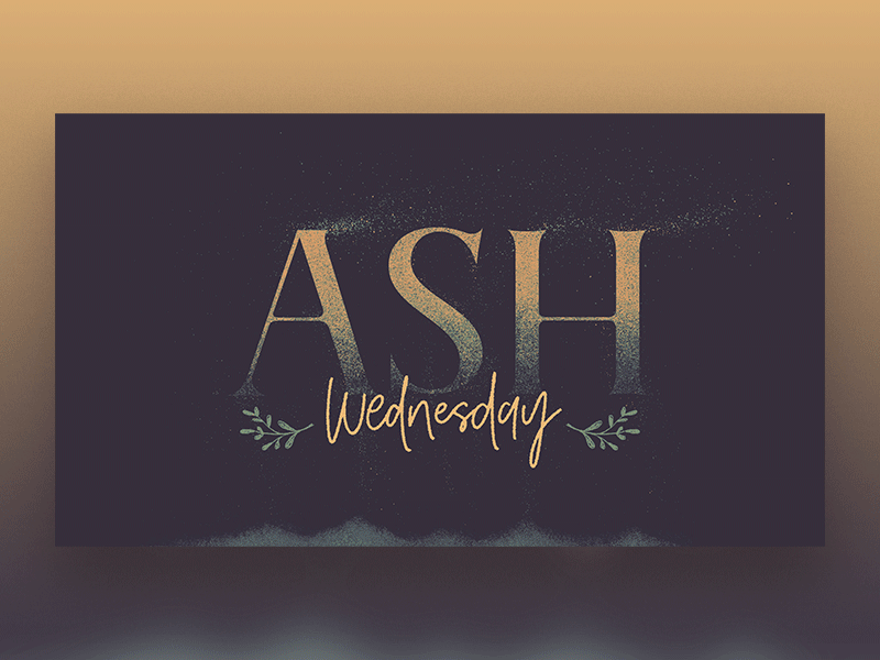 Happy Ash Wednesday! by Jeff Miller on Dribbble