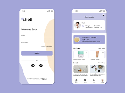 Shelf App by Monica N. on Dribbble