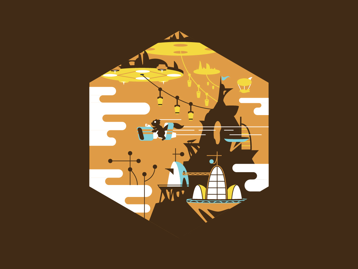 Skyland Illustration by Bryce Reyes on Dribbble