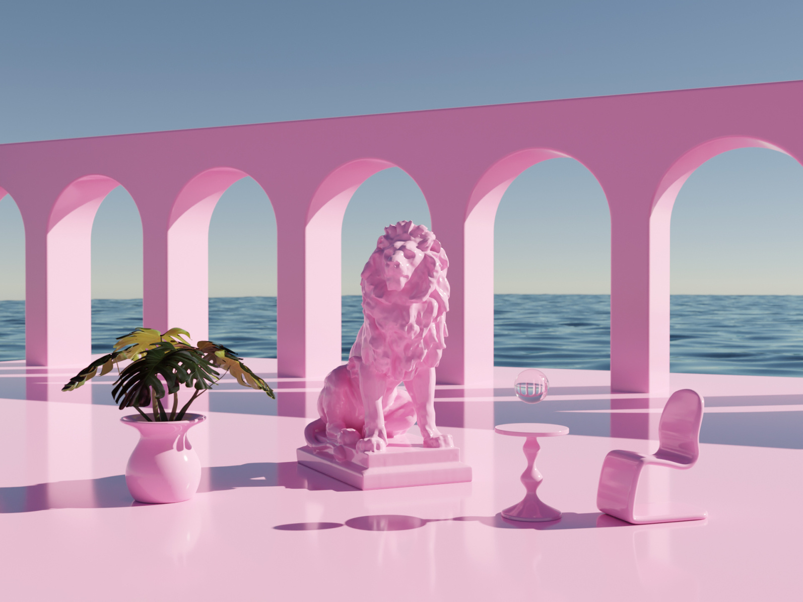 Abstract 3D Scene - Blender Art by Tarek Al-Shawwa on Dribbble