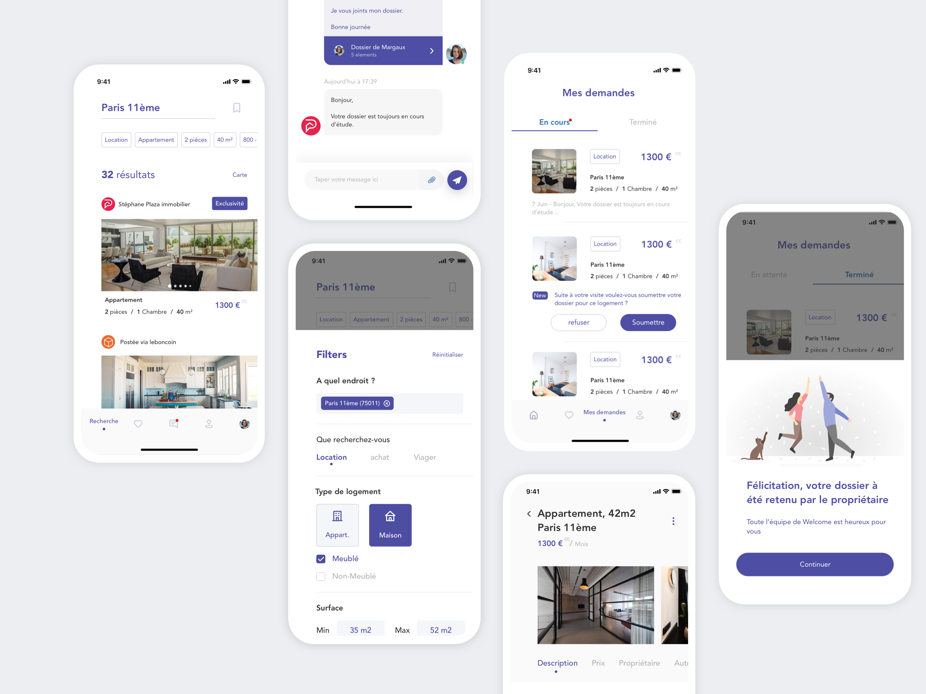 Welcome App - Overview by Thomas Bouvier on Dribbble