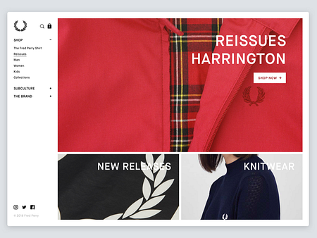 Fred Perry Redesign by Stuart Regan on Dribbble