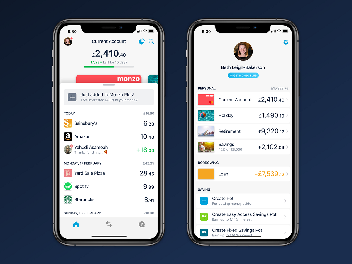 Monzo | Dribbble