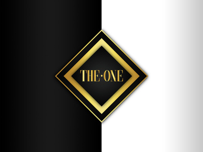 the ONE logo golden by Maya on Dribbble