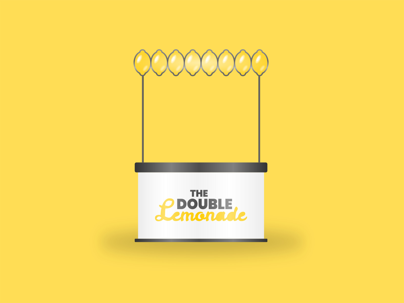 The Double Lemonade Branding - Stand Mockup by Muhammad Hamrozi on Dribbble