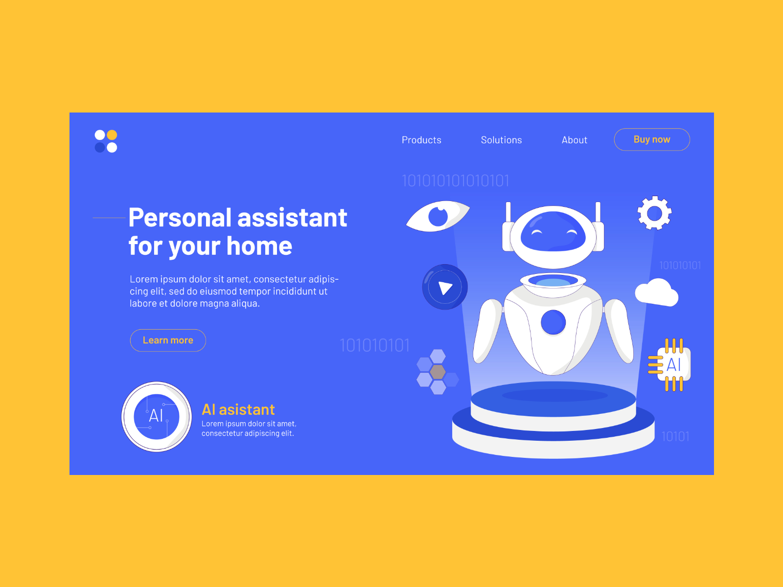 AI assistant website by Menderes Mertoglu on Dribbble
