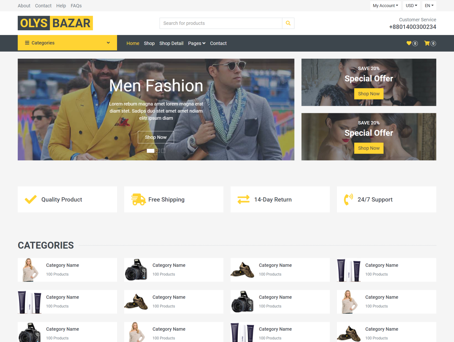 Ecommerce webpage design by BiozedHossain on Dribbble