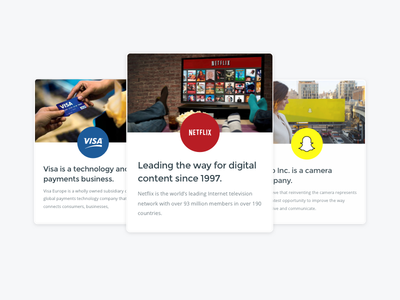 Case Studies Cards by Daniel Montero on Dribbble