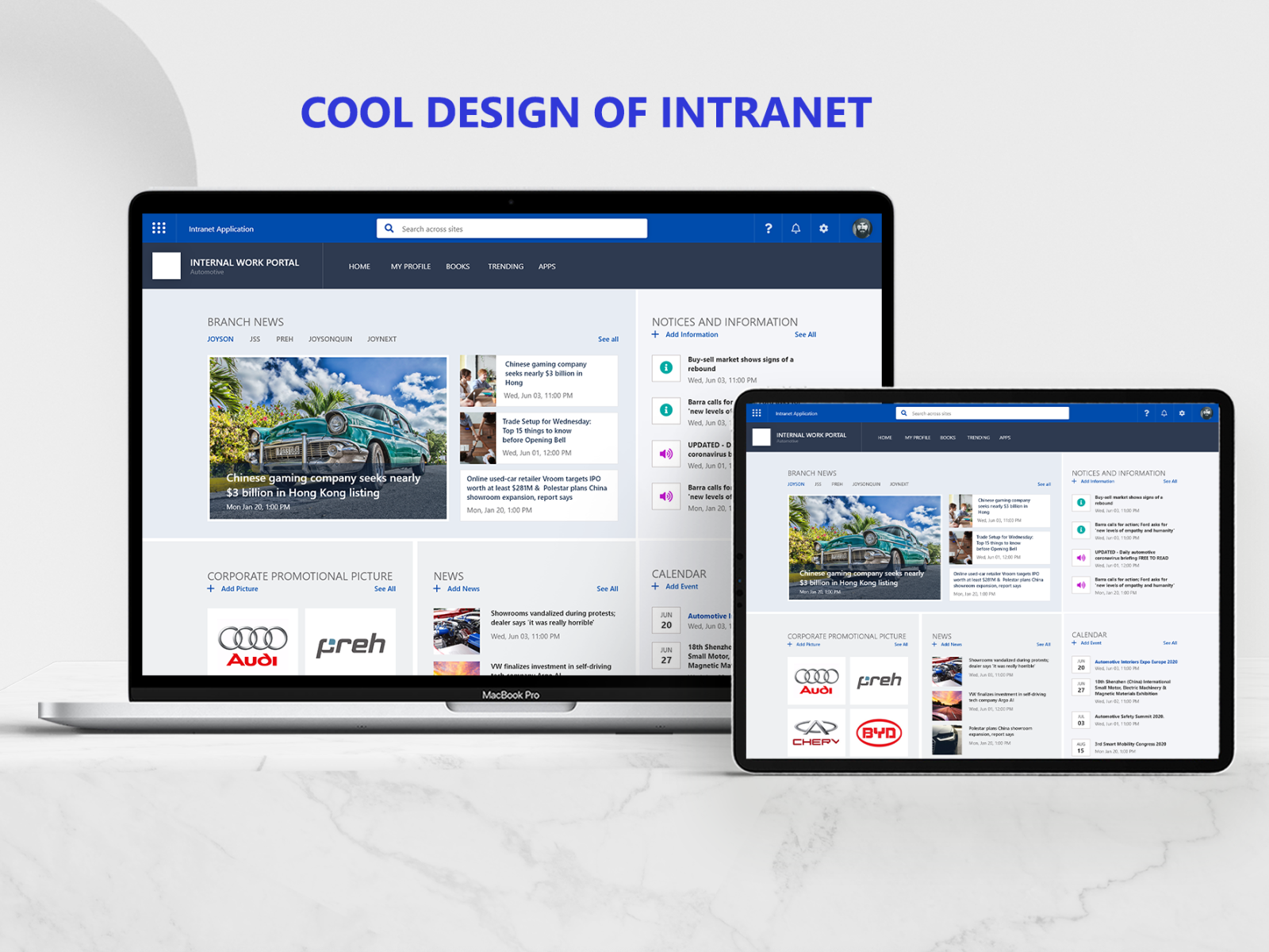 Cool Design of Intranet Application by Ravinthranath A on Dribbble