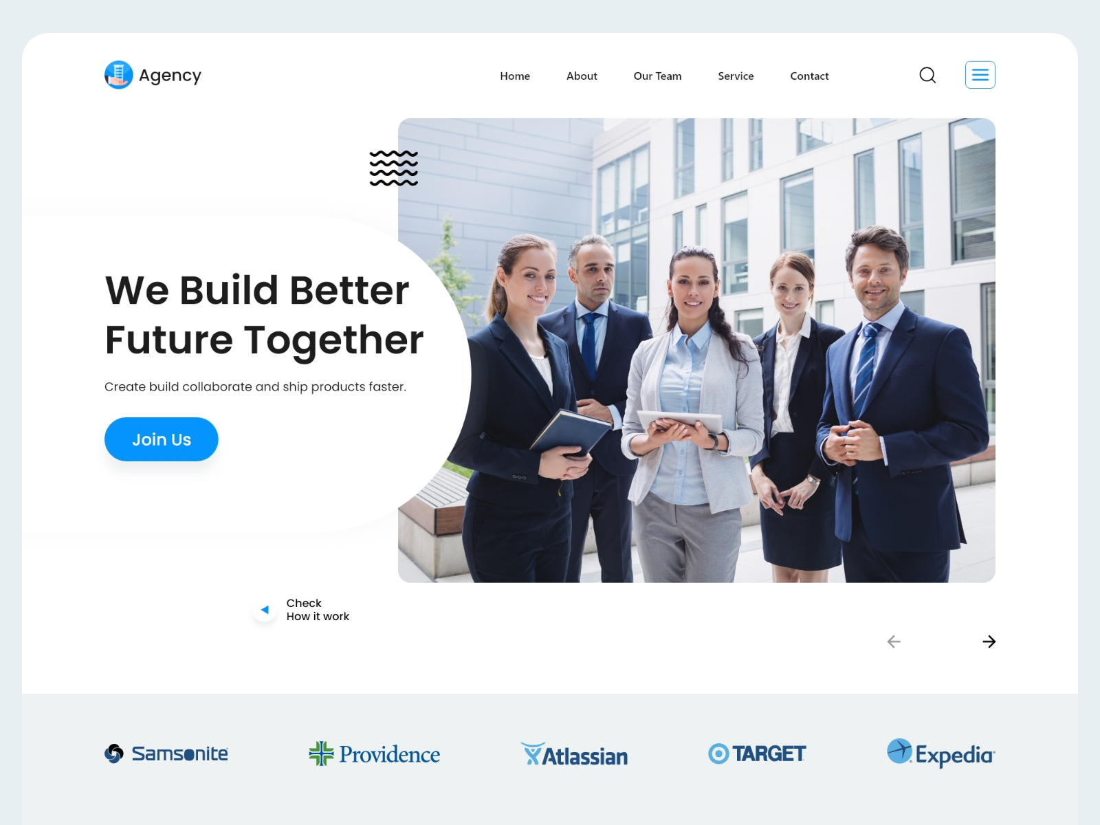 Business agency landing page by Nayon Roy on Dribbble
