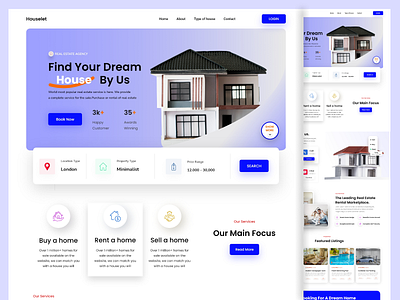 Real Estate Agency Landing Page by Nayon Roy on Dribbble