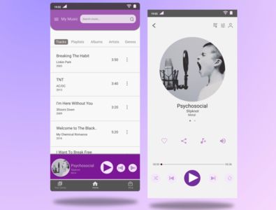Music Player for Android by sujan shrestha on Dribbble