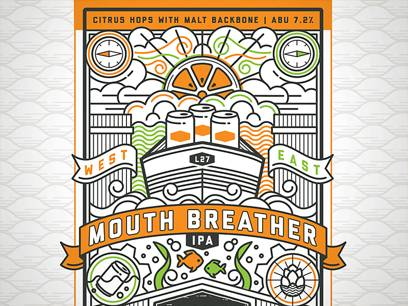 IPA Beer Label by Andy Sharpe on Dribbble