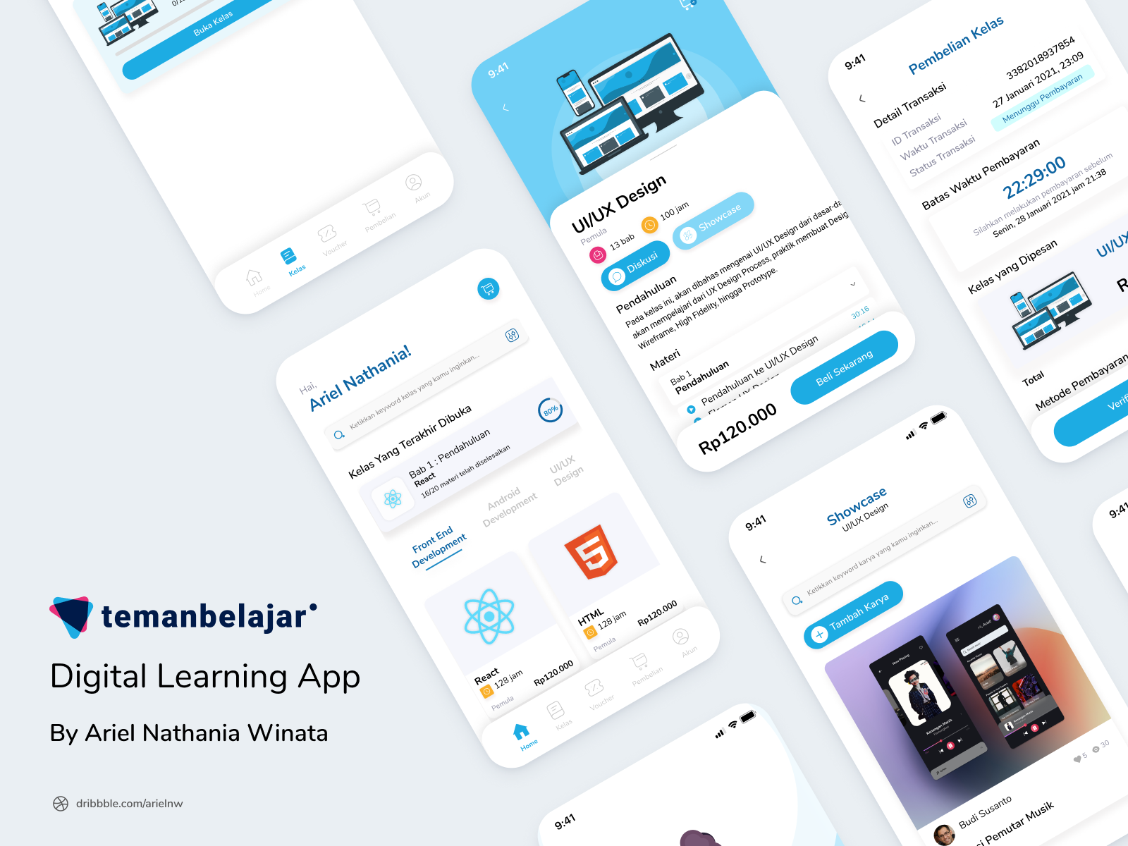 Digital Learning App by Ariel Nathania Winata on Dribbble