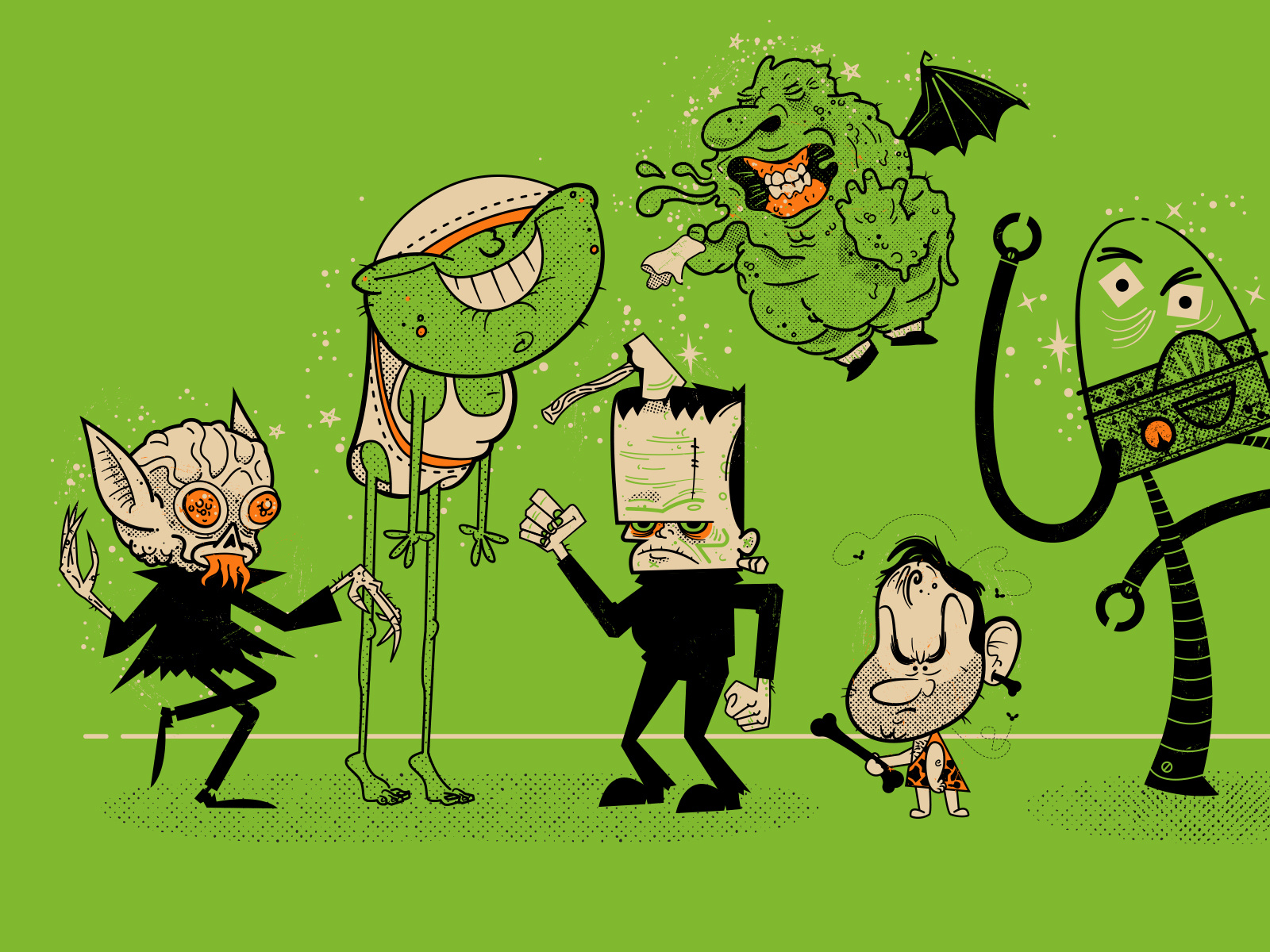 MONSTER MOBSTER by Derric Wise on Dribbble