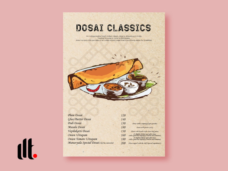 Classic Desi Restaurant Menu Design by Different Touch on Dribbble
