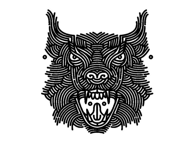 dog - (for) print by alain on Dribbble
