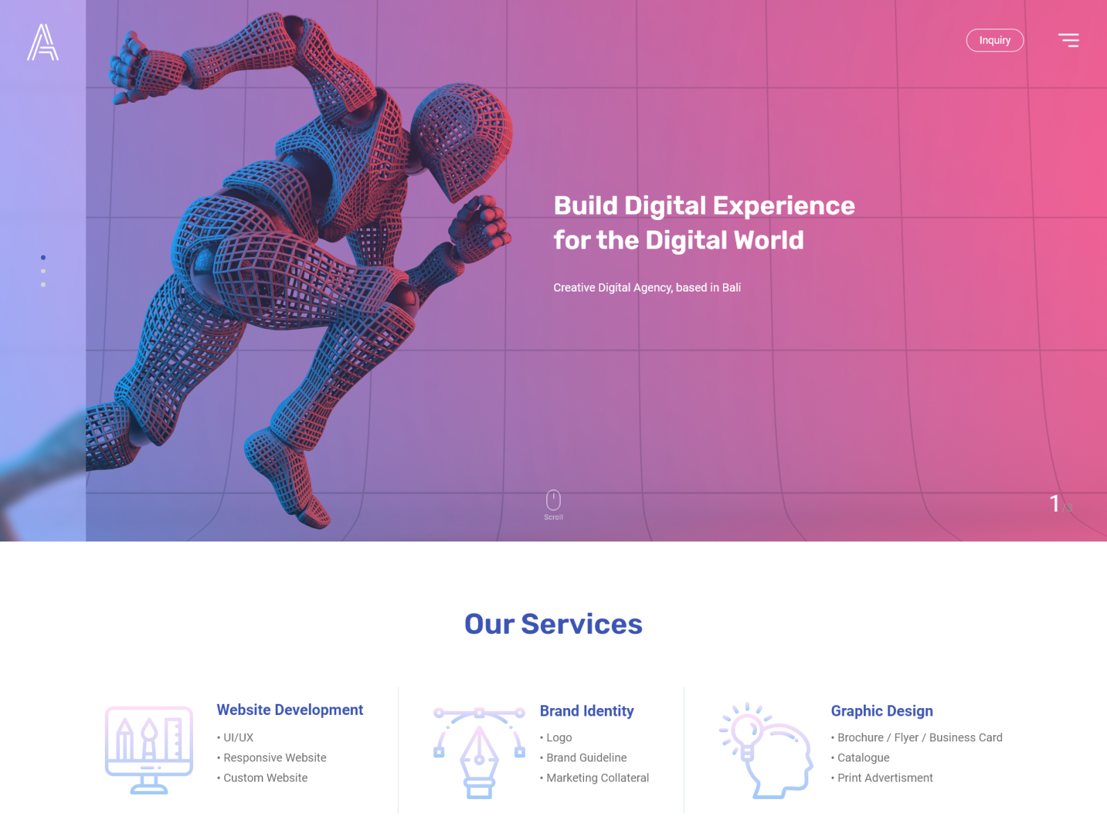 ARUPA homepage by Dodox Mimba on Dribbble