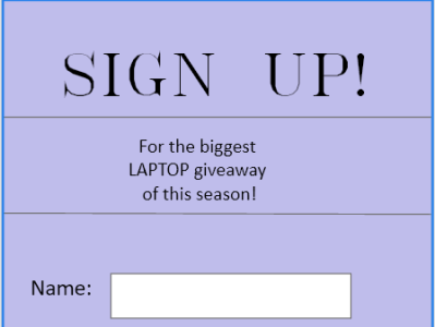 Giveaway sign up form by Bhurva Sharma on Dribbble