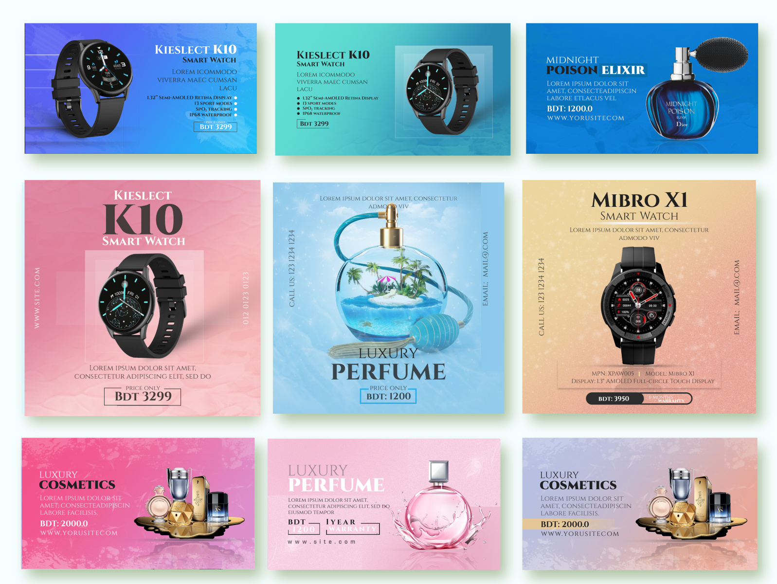 Shopify/Facebook cover design, web banner by Md Tayebur on Dribbble