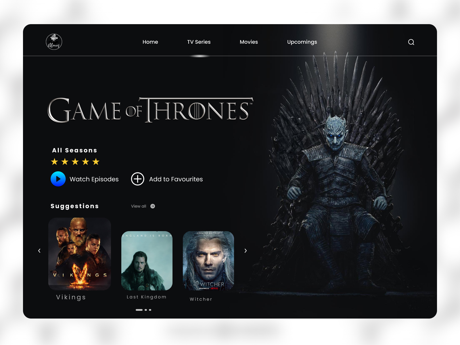 Movies website ui design by Anza Malik on Dribbble