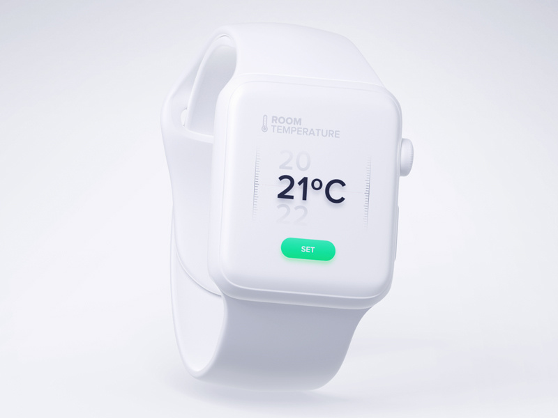 Temperature set - UI by sujith on Dribbble