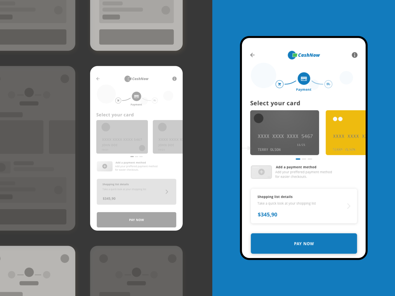 Checkout screen UI design - CashNow by Abstract Design on Dribbble