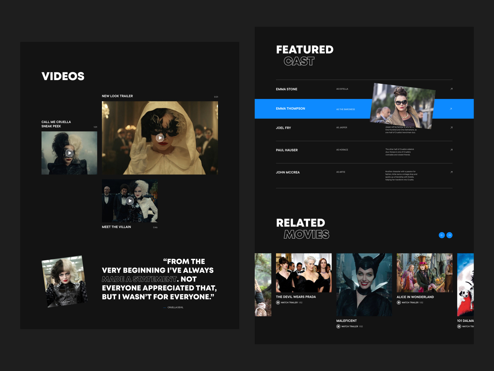 DISNEY WEBSITE REDESIGN by Oleksandra Kalinichenko on Dribbble