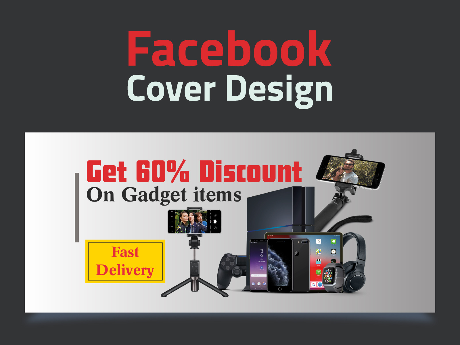 Facebook Cover Design With Tutorial by Graphic Upshot on Dribbble