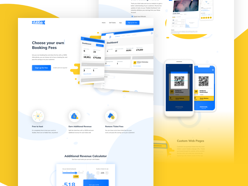 Sell Tickets page design for Stubba by Renuka Ghate | Artist Michi for Designway on Dribbble