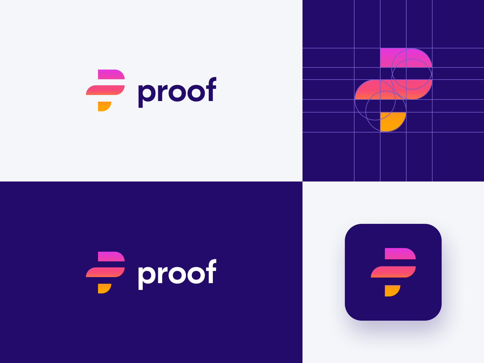 proof logo blueprint 2x by Brent Palmer on Dribbble