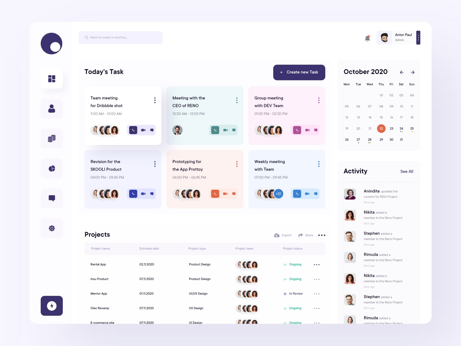 Task Board by Kirillia Filatova on Dribbble